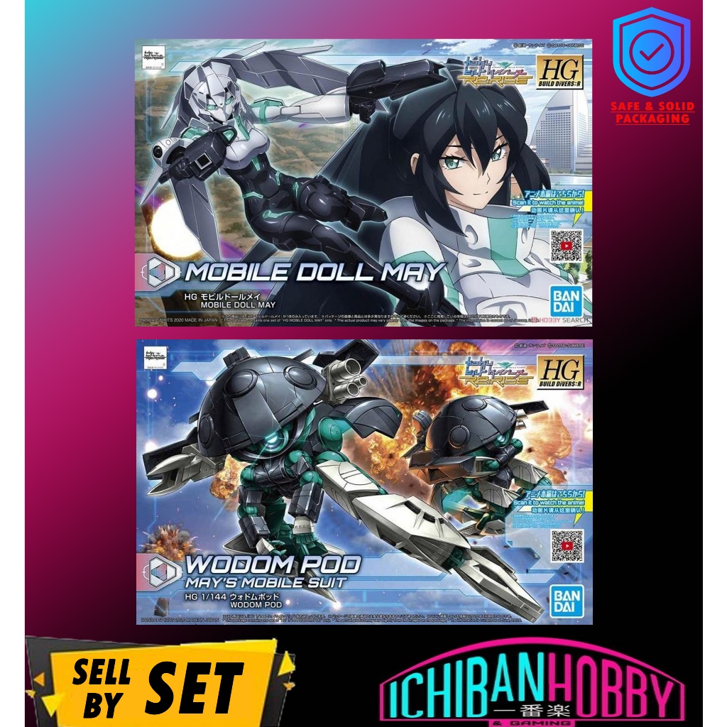 (READY STOCK) BANDAI HG 1/144 WODOM POD + MOBILE DOLL MAY (SET ...