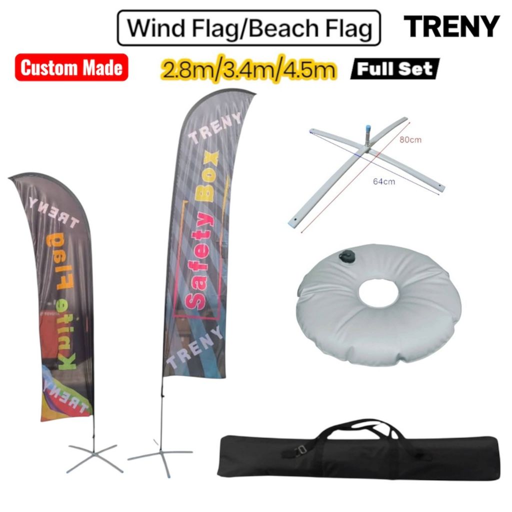 Sand flag, beach flag, feather flag, wind flag, customized design ...