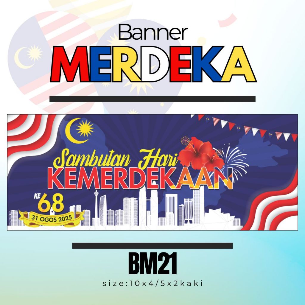 Banner MERDEKA 2 / KEMERDEKAAN / SAMBUTAN KEMERDEKAAN / SELAMAT ...