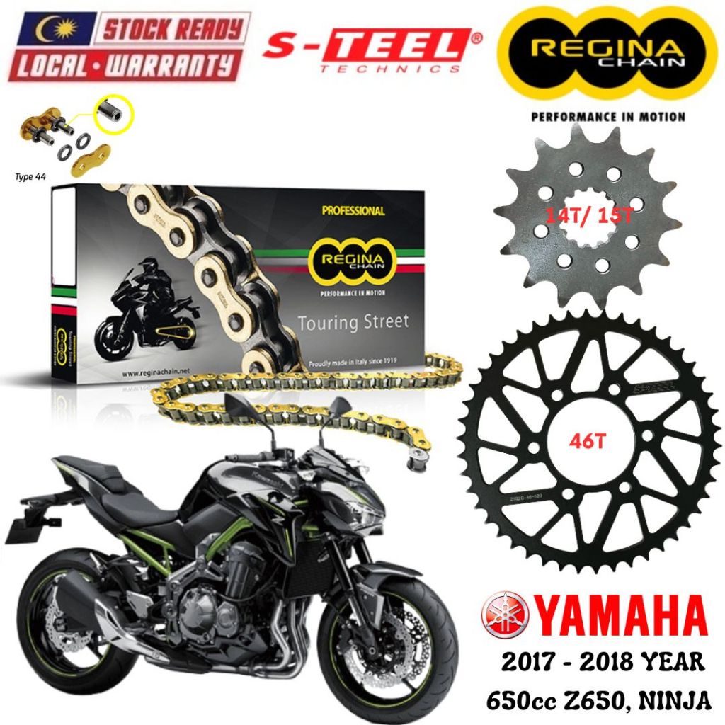 KAWASAKI 650cc ER6F,N / KLE650 VERSYS / Z650, NINJA Full Set Regina ...