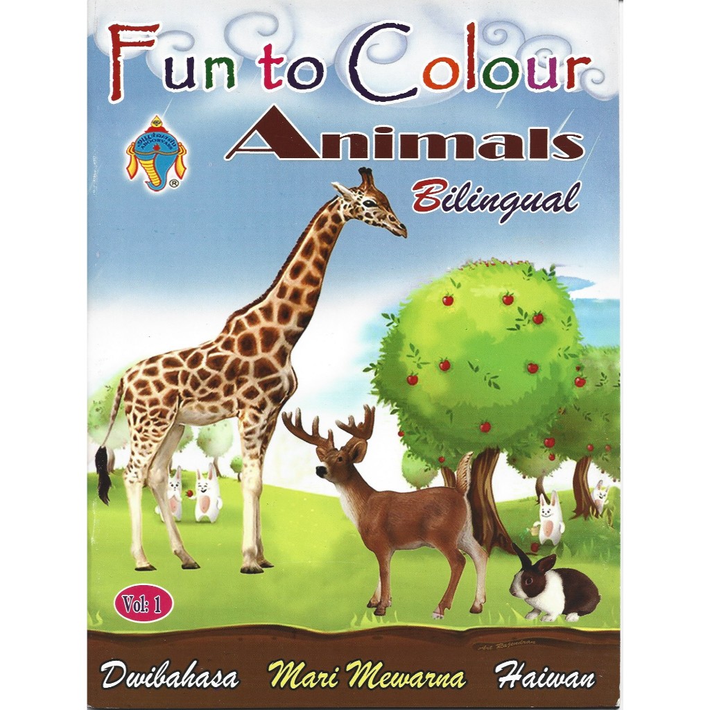 FUN TO COLOUR - ANIMALS BOOK | Shopee Malaysia