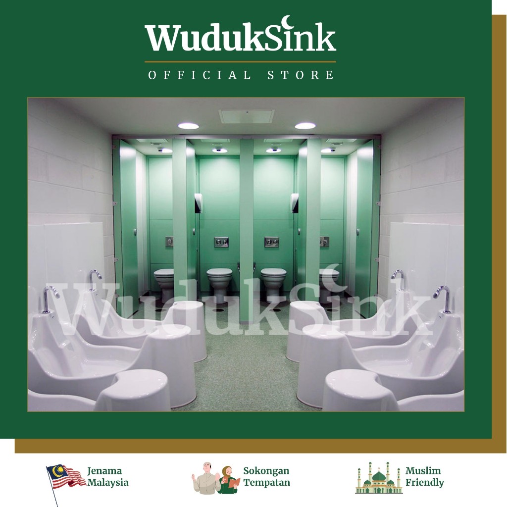 Wuduk Sink Unibody - Wudhu/Wudu Cubicle Solat Prayer Surau Foot Wash ...