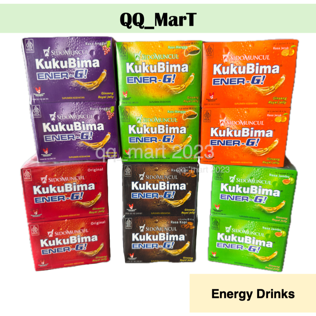 KUKUBIMA ENER-G! SIDOMUNCUL (10 Boxes x 6 Sachet @ 4.5g) ASLI 100% ...