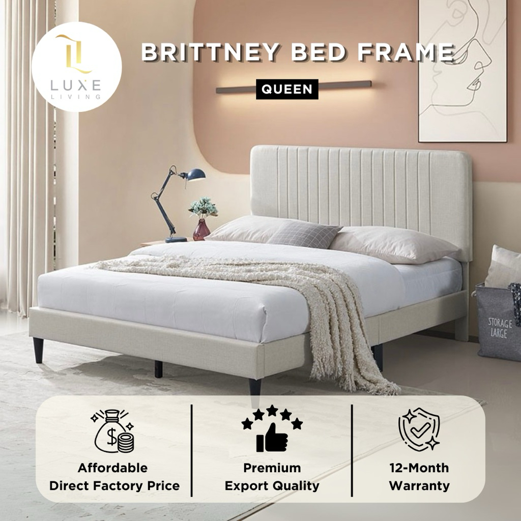 Luxe: Brittney 5ft Queen Bed Frame | Katil | Bedroom | Minimalist ...