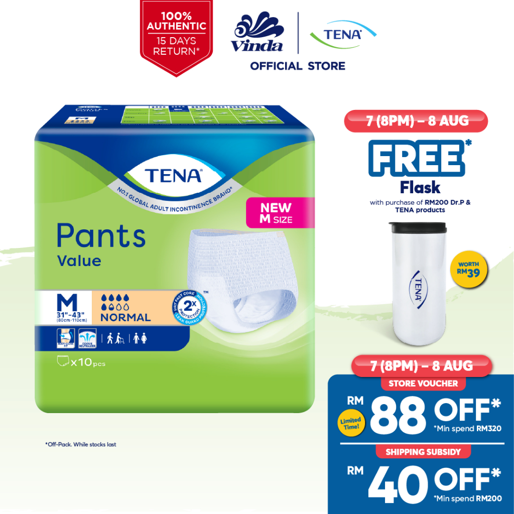 TENA Pants Value Adult Diaper (M10s/L10s/XL8s) | Shopee Malaysia