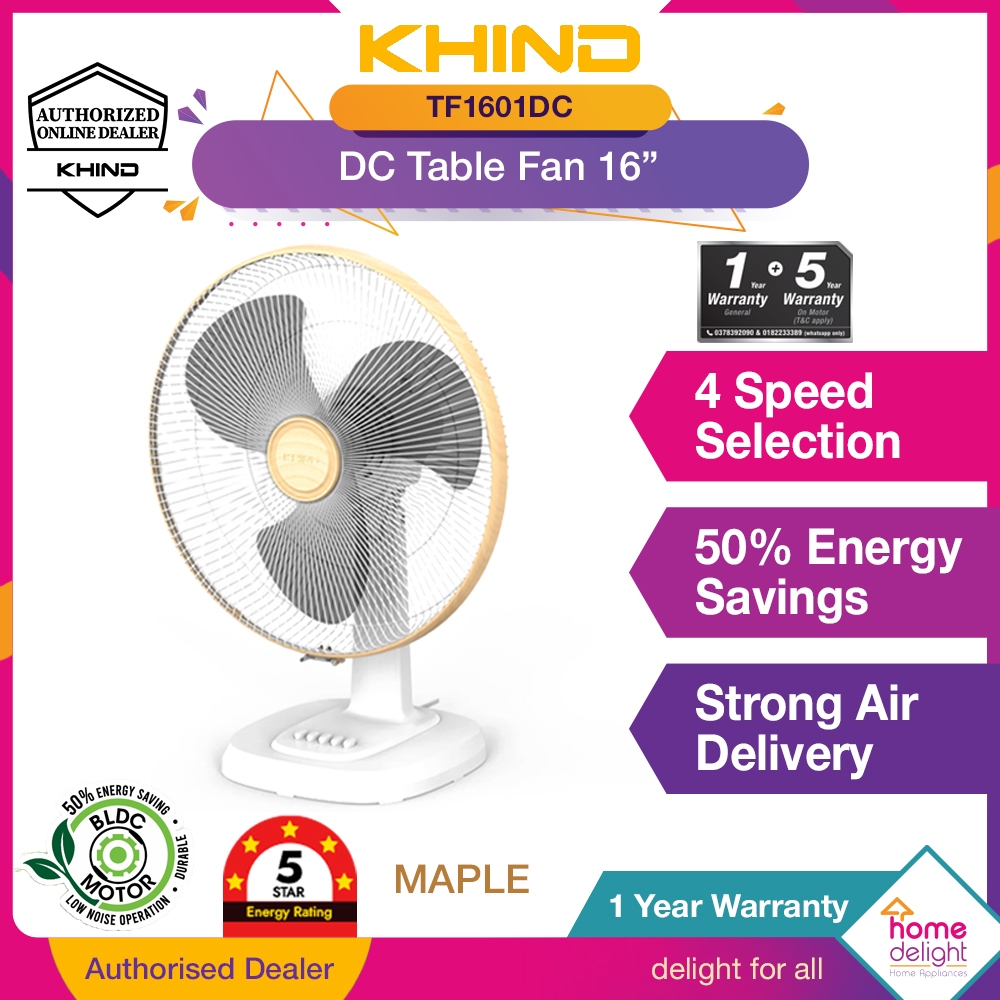 Khind Table Fan 16 Inch TF1610SE TF1601DC | Shopee Malaysia
