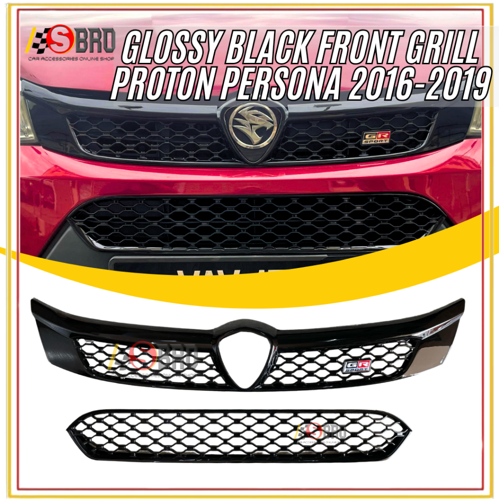 Proton Persona 2016-2019 Front Grill Glossy Black Grilled Plug And Play ...