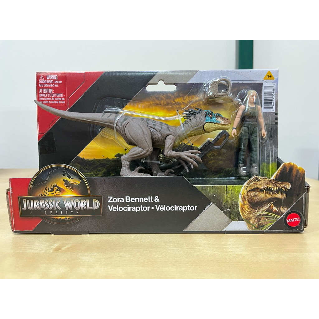Jurassic World Rebirth Zora Bennett & Velociraptor Human & Dino Pack ...