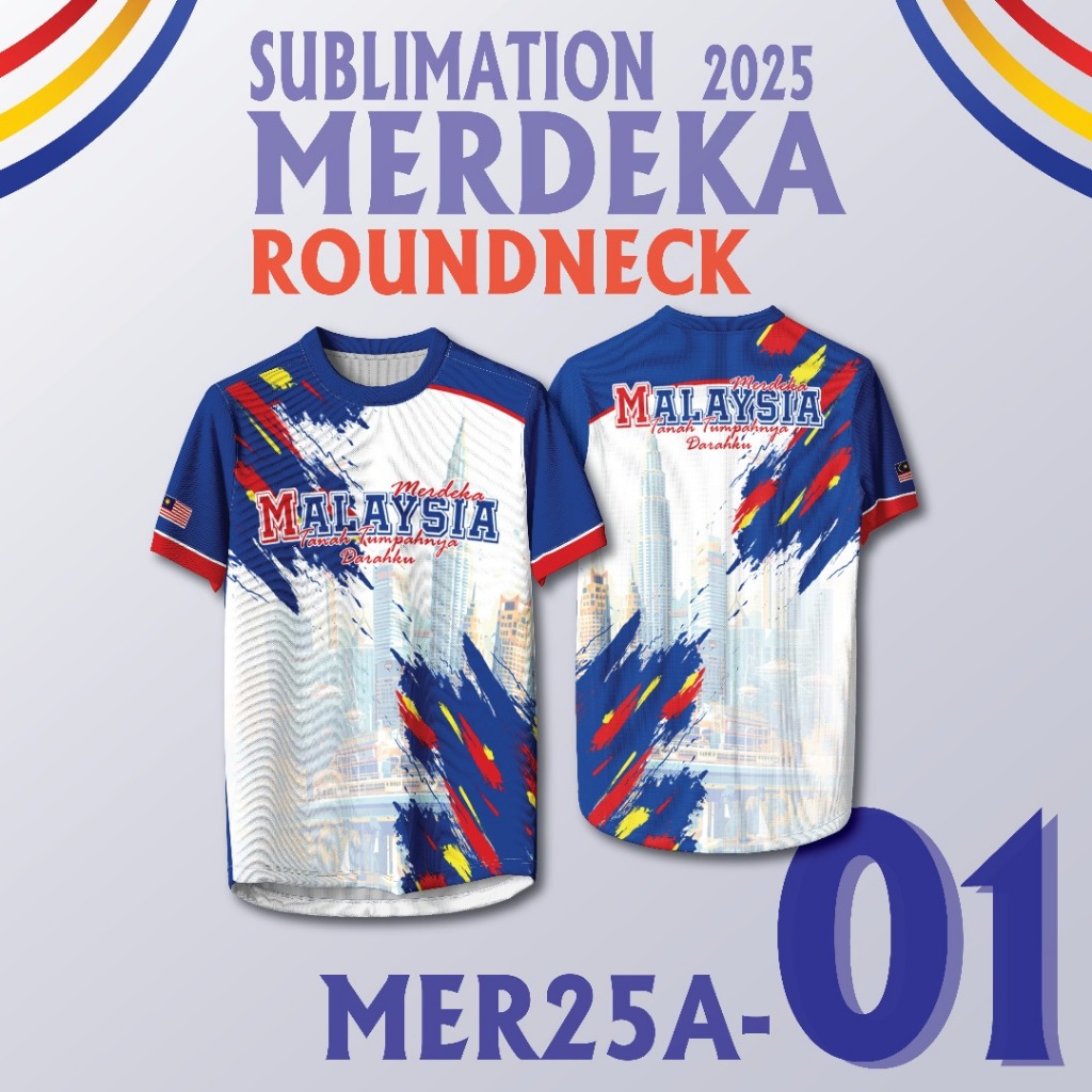 MERDEKA SUBLIMATION SPECIAL EDITION SHIRT MICROFIBER INTERLOCK | Shopee ...