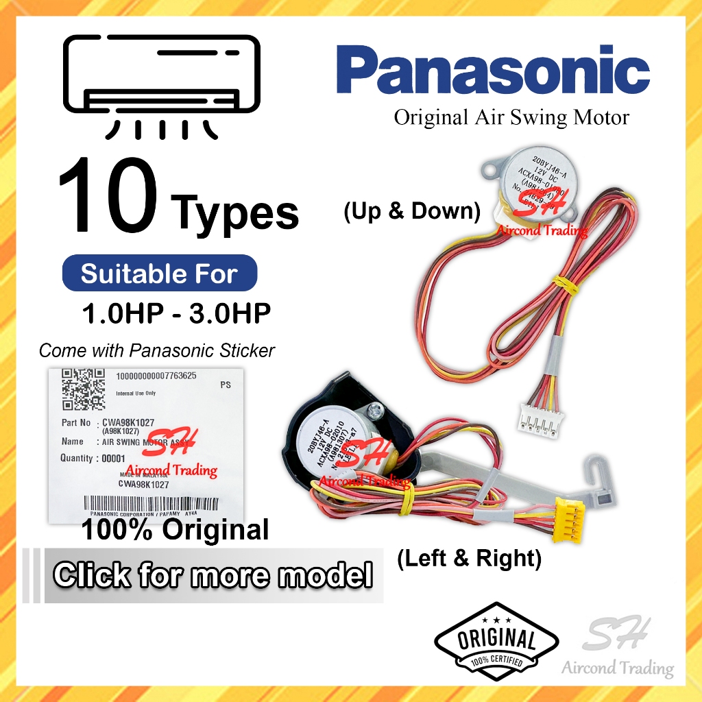 [Original] PANASONIC Aircond Air Swing Motor Stepper Motor (Up & Down ...