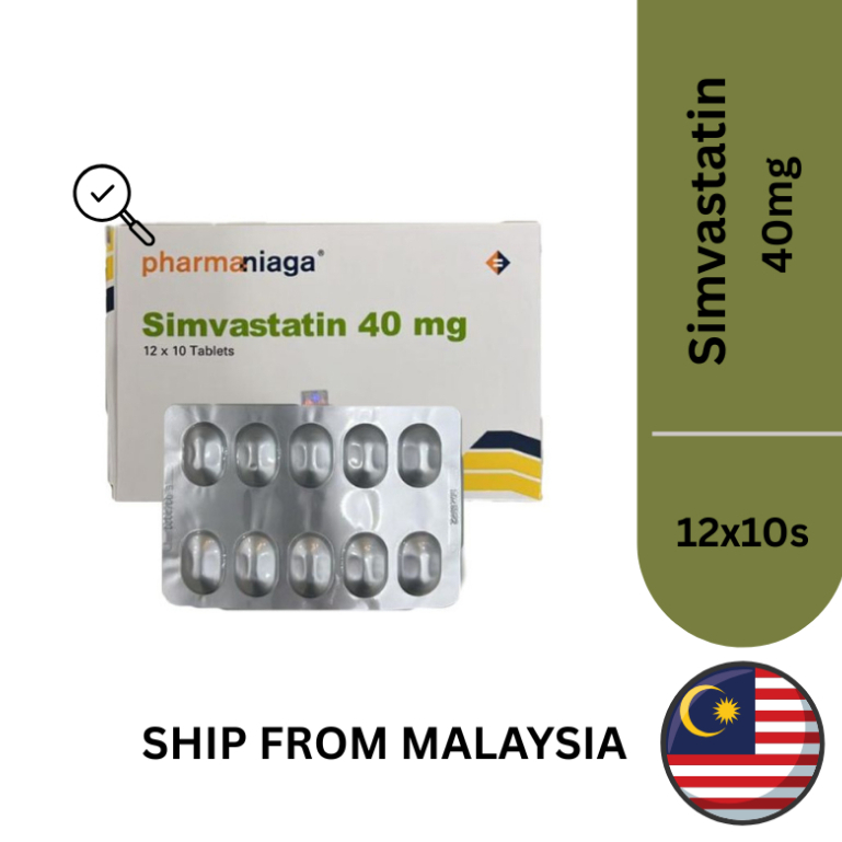 Simvastatin 40mg 10's - Cholesterol Control Medication (Expiry 9/2026 ...