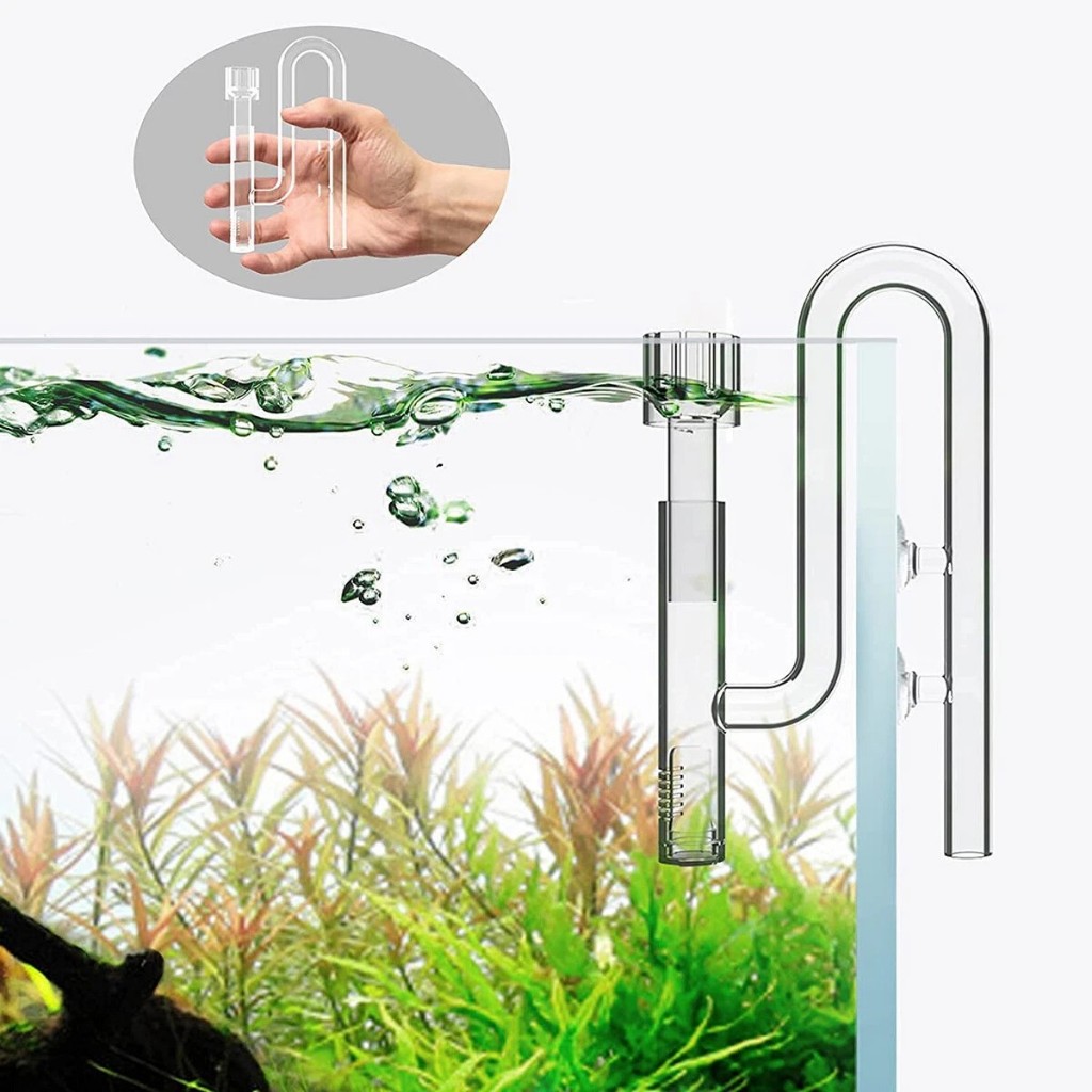 Aquatic Mini Glass Lily Pipe Protein Skimmer Inflow and Outflow for ...