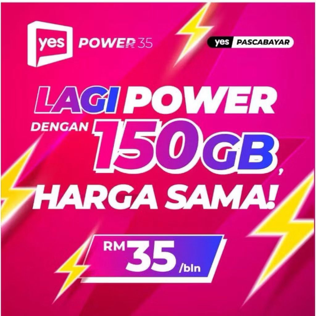Sim Card YES Postpaid Power35/Infinite58 Unlimited5G ( Sim Only ...