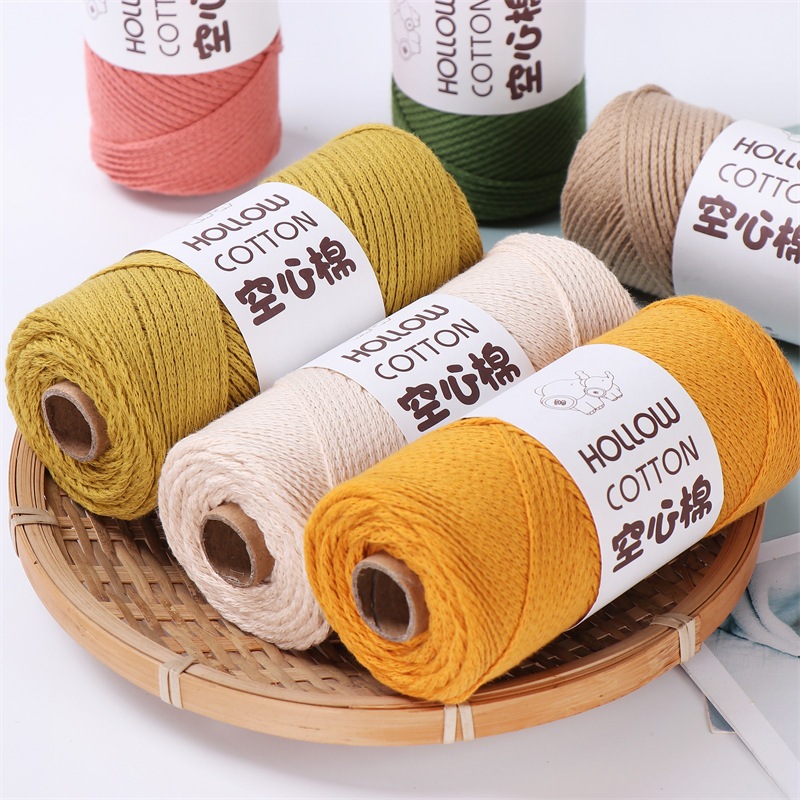 2mm Hollow Cotton Yarn 150g 2mm 空心棉 | Shopee Malaysia