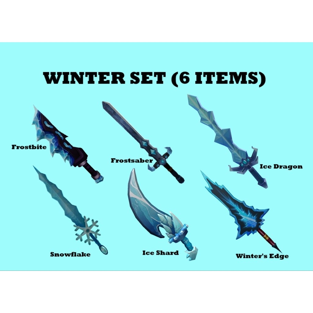 mystery2 mm2 winter set 6 items pc game | Shopee Malaysia