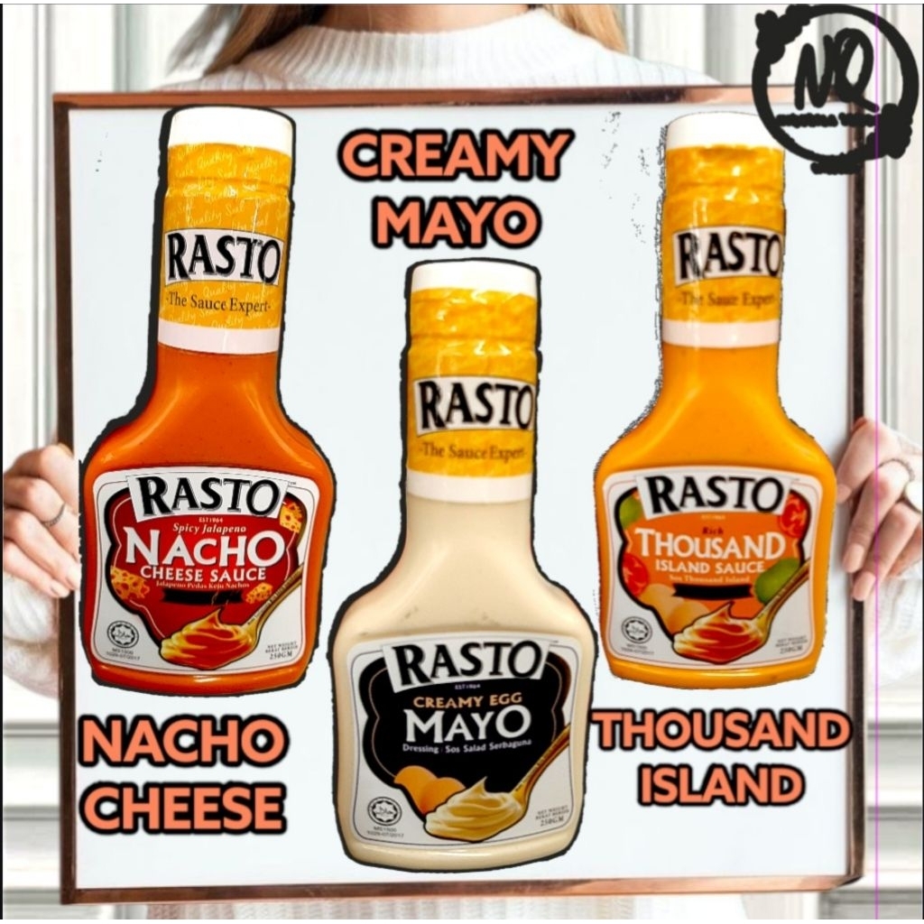 SOS RASTO (NANCHO CHEESE/CREAMY MAYO/THOUSAND ISLAND) | Shopee Malaysia