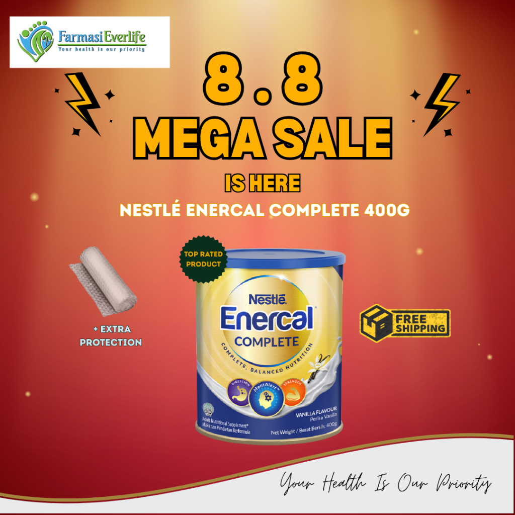Nestlé Enercal Complete 400g Exp 09/27– Susu Nutrisi Lengkap untuk ...