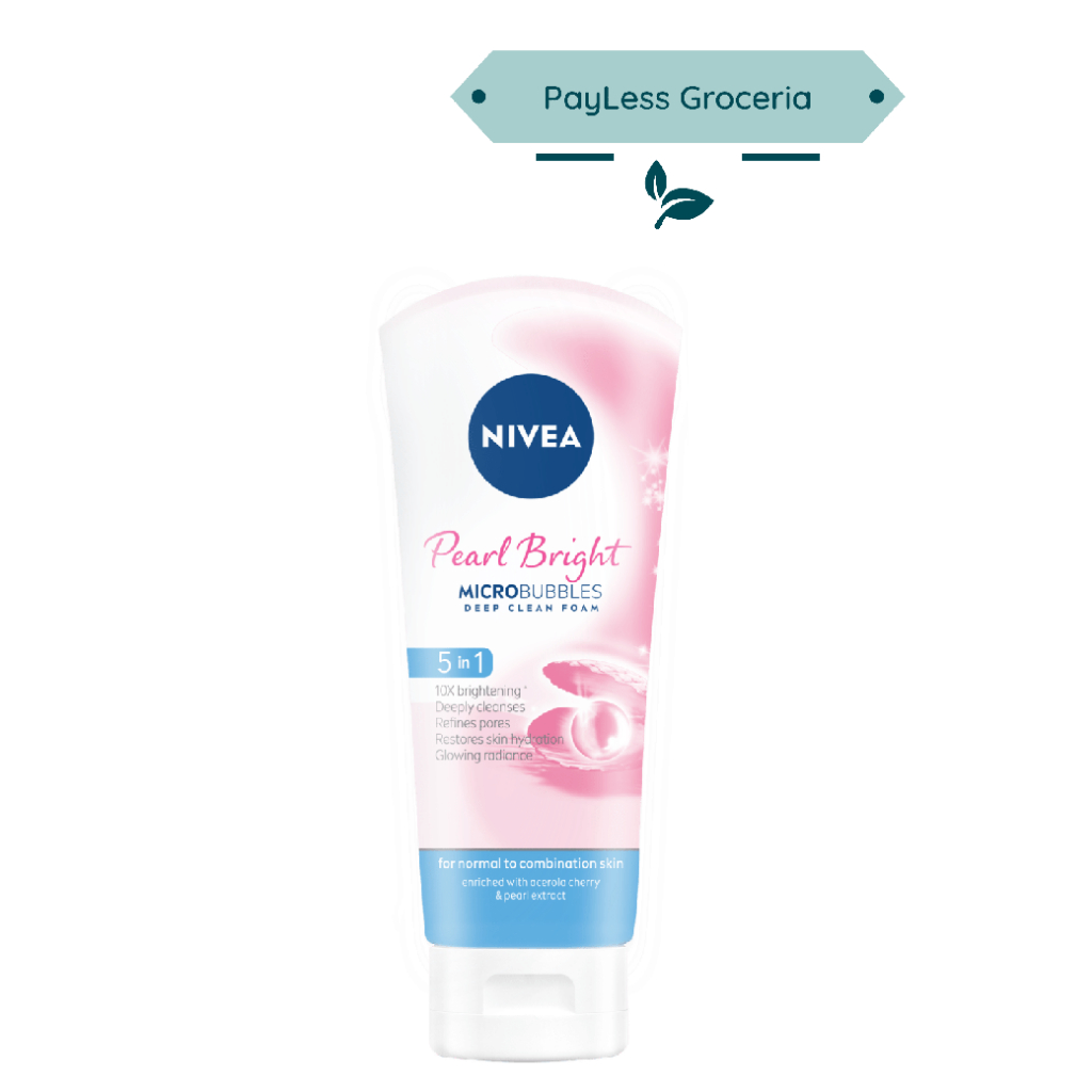 NIVEA Pearl Bright Microbubbles Deep Clean Foam 100g | Shopee Malaysia