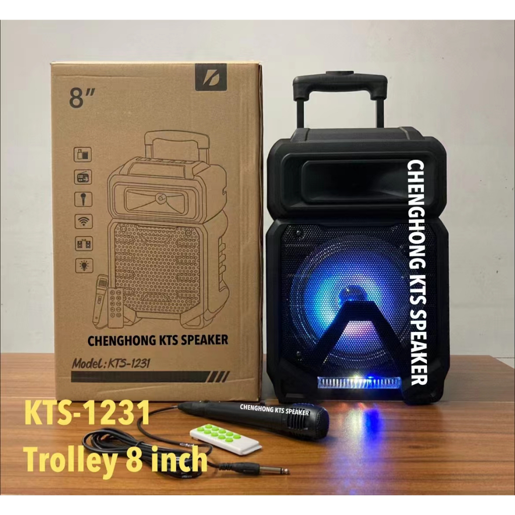 Tango Bluetooth Radio KTV Speaker Portable Trolley Super Bass Home Party Karaoke Wireless Player ...