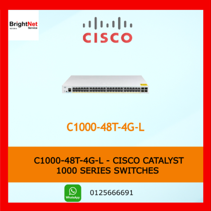 C1000-48T-4G-L - Cisco Catalyst 1000 Series Switches | Shopee Malaysia