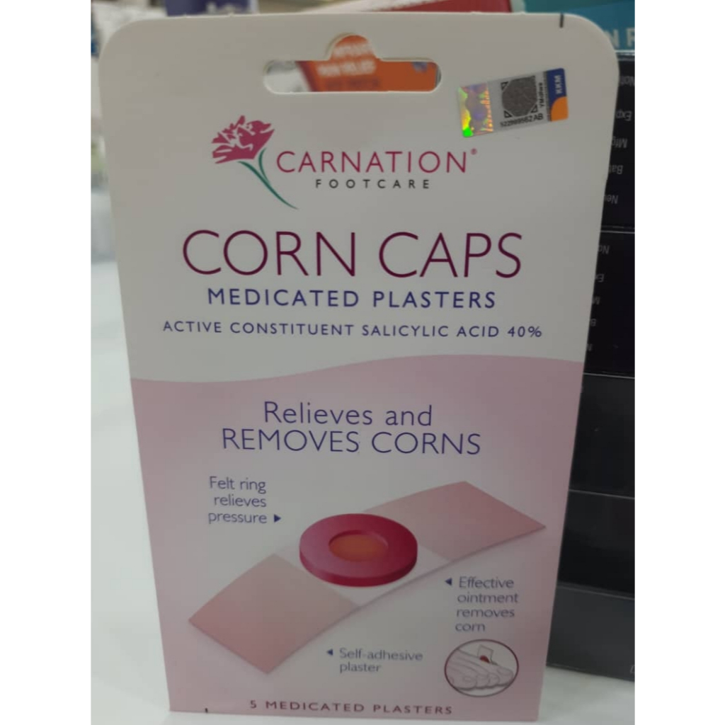 Carnation Footcare Corn Cap (5 Medicated Plaster) | Shopee Malaysia