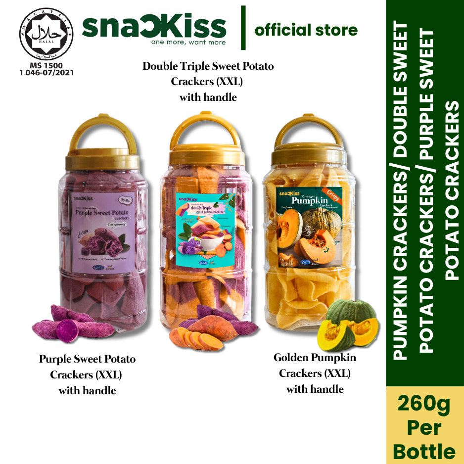 Pumpkin Crackers (XXL) | Double Sweet Potato Crackers (XXL) | Purple ...