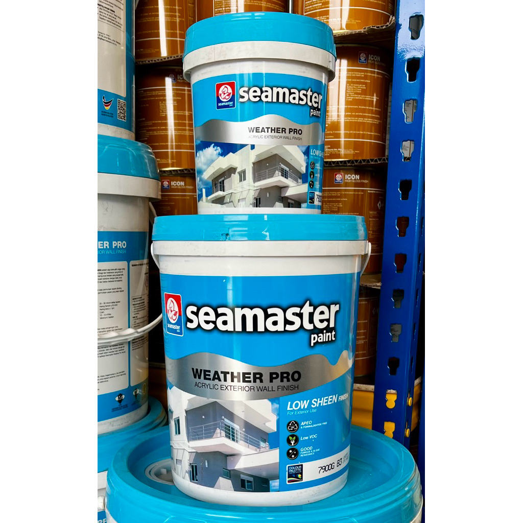 Seamaster Weather Pro 1L/5L Acrylic Exterior Wall Finish/Emulsion Paint ...