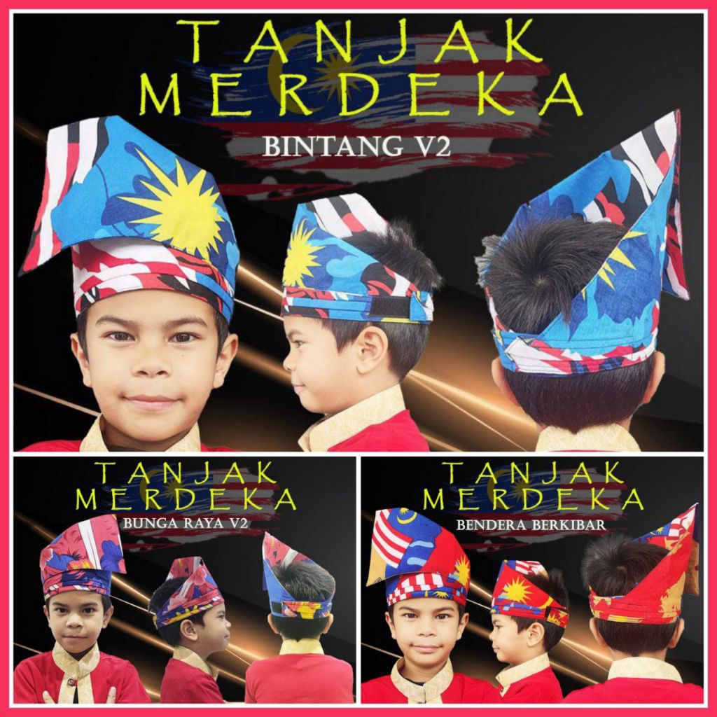 QASRULHUDA Tanjak Merdeka Tanjak Hitam Budak & Dewasa Boleh Laras ...