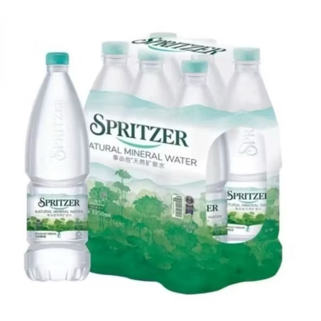 SPRITZER Natural Mineral Water 1 Carton Air Mineral Murah (6 x 1.25Liter） | Shopee Malaysia