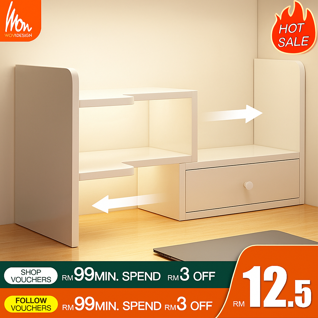 Desk Organizer Desktop Rack Shelf Multipurpose Table Top Rack ...