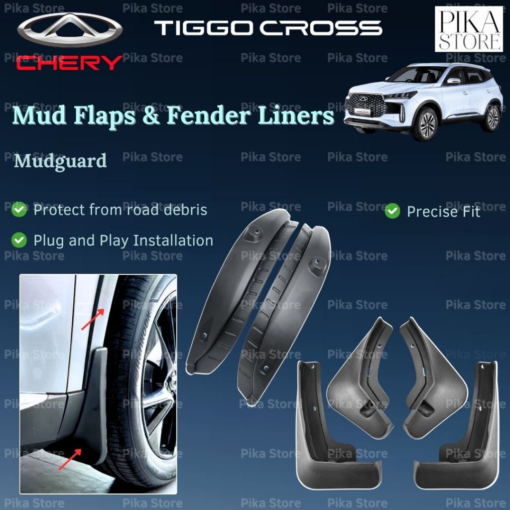 Chery Tiggo Cross Mudflap Mudguard Fender Liner Protector Kits Splash ...