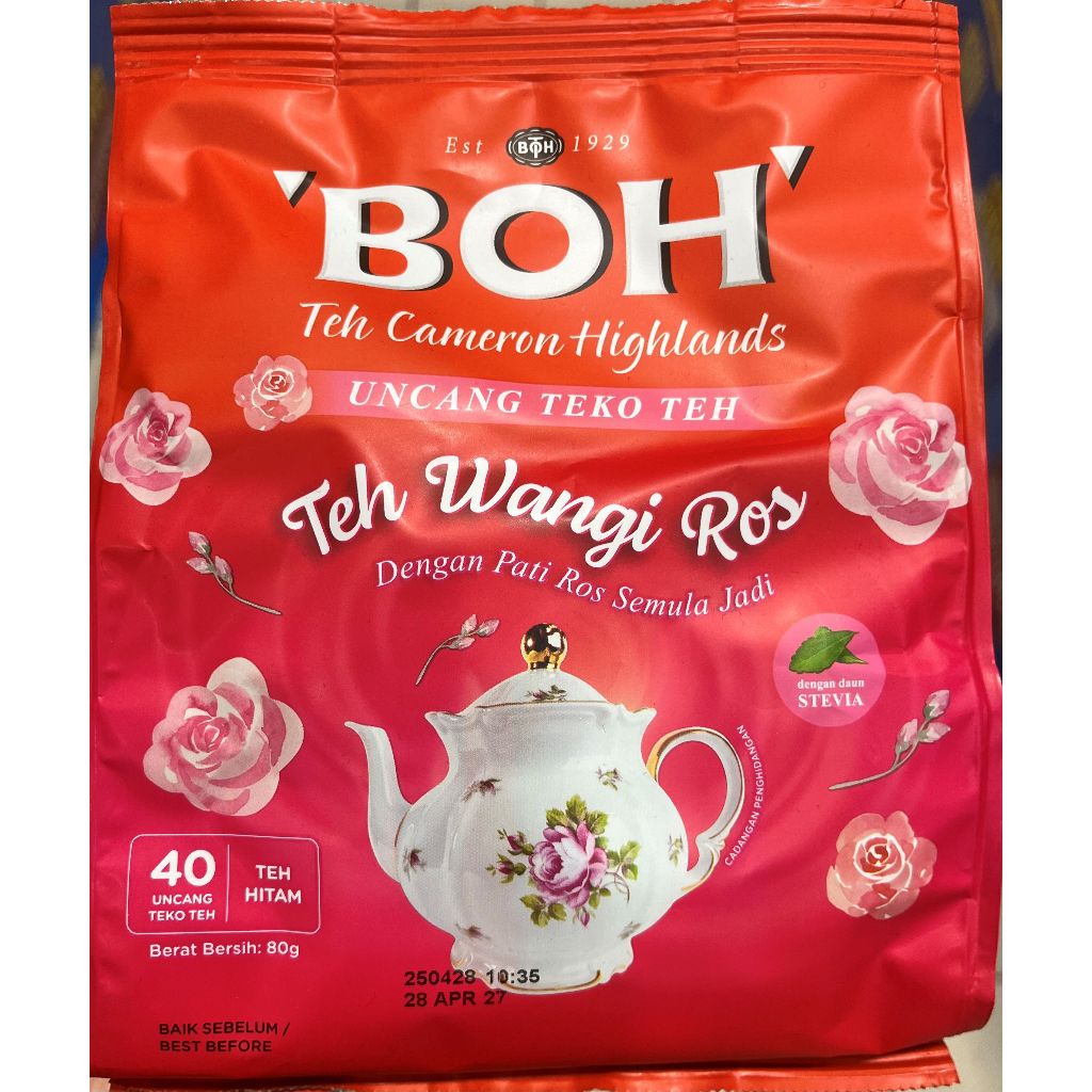 BOH Teh Wangi Ros Uncang Teko (40s) | Shopee Malaysia