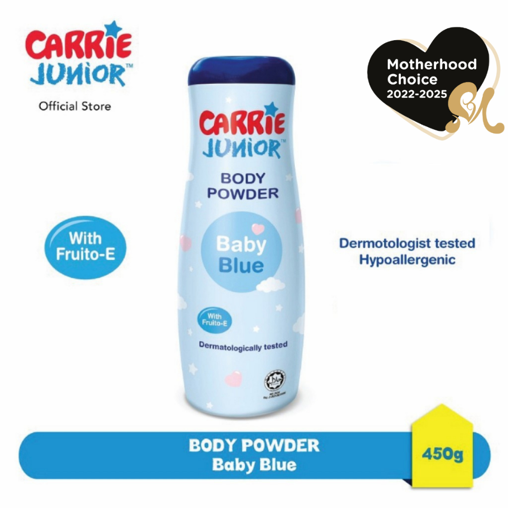 CARRIE Junior Body Powder - Baby Blue [125G/280G/450G] | Soothing ...
