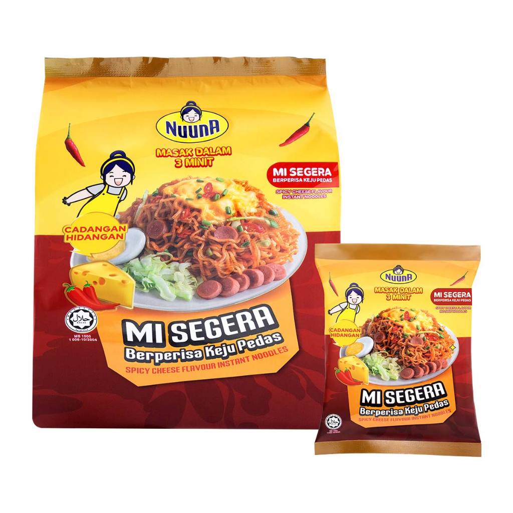 Nuuna Instant Noodles Spicy Cheese - 80Gram*4Pack | Shopee Malaysia