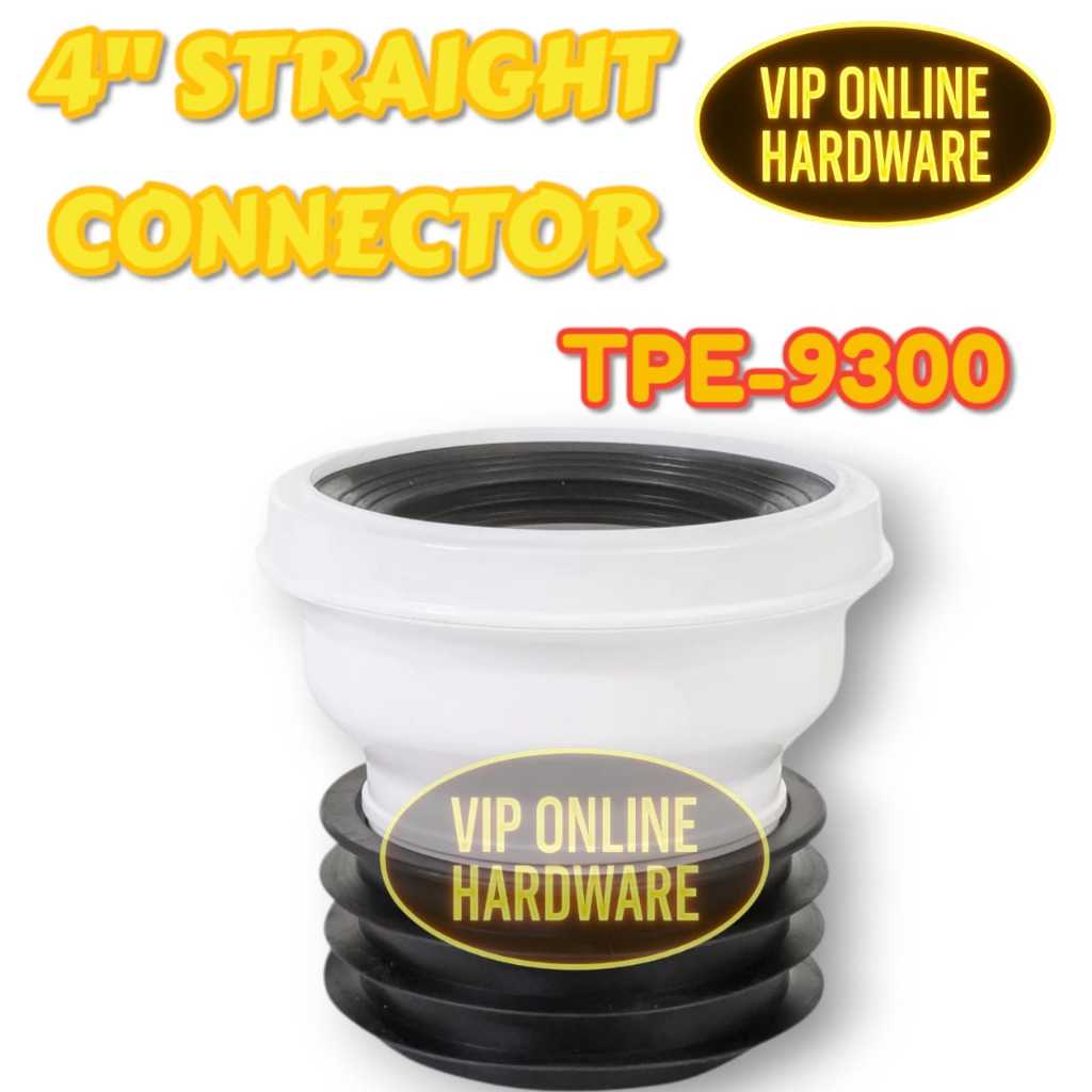 OFFSET TOILET WASTE PAN CONNECTOR 4'' STRAIGHT CONNECTOR | Shopee Malaysia