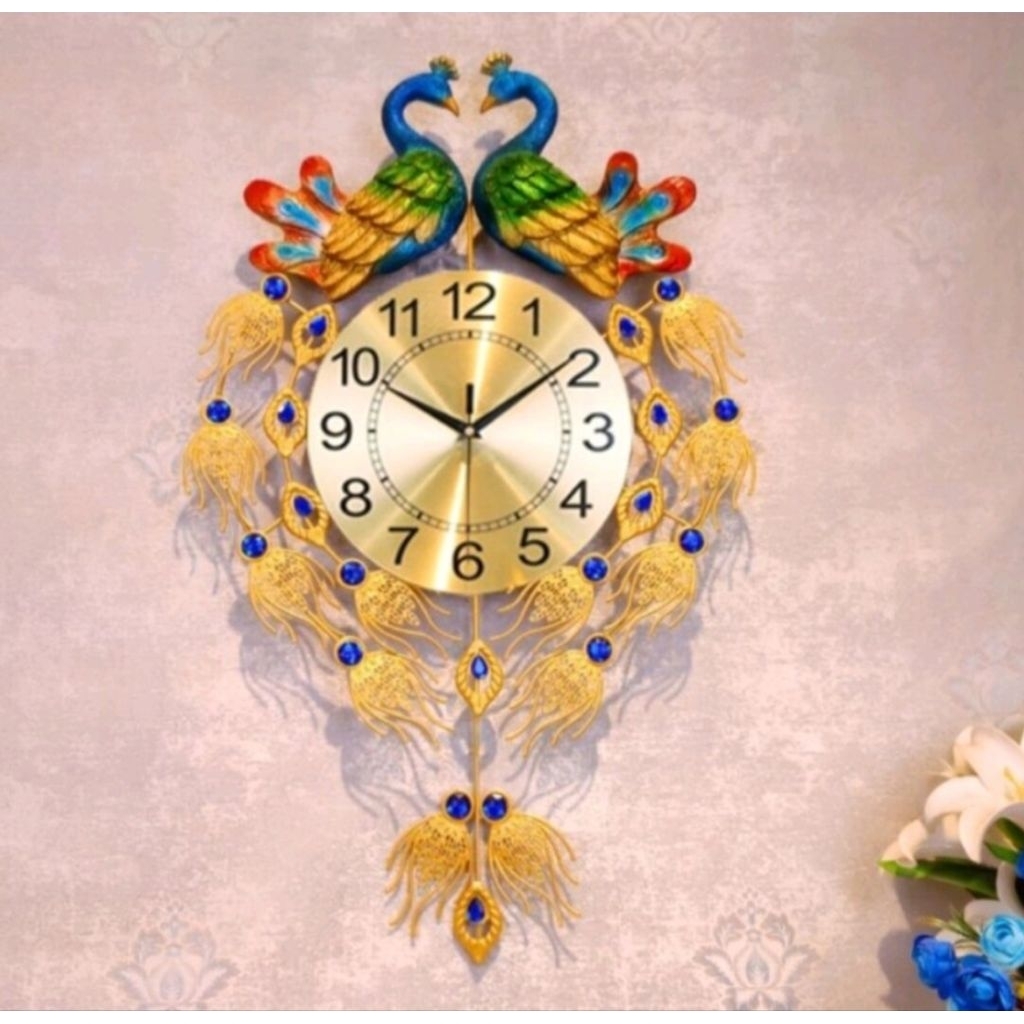 Swinging Peacock Wall Clock | Shopee Malaysia