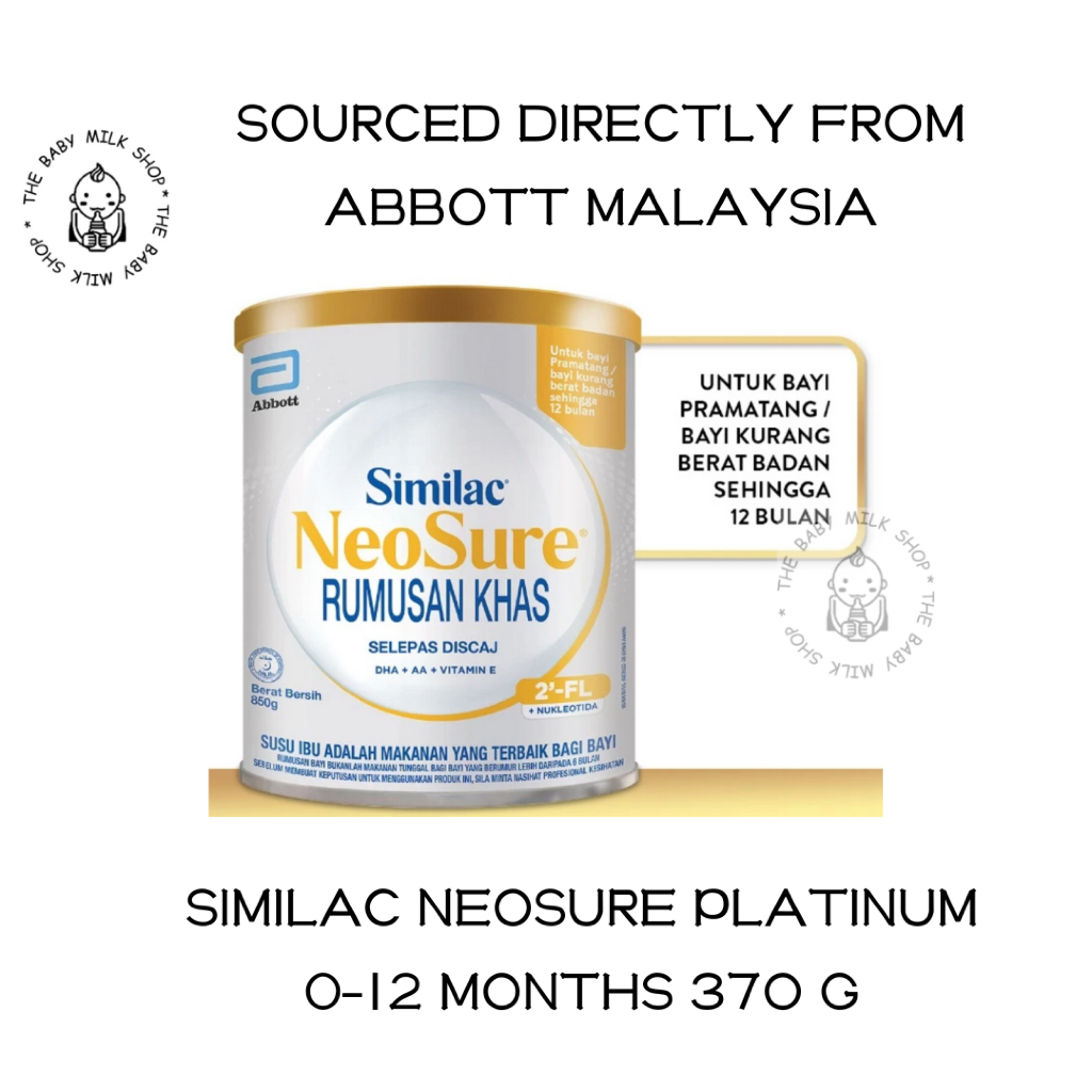 SIMILAC NEOSURE PLATINUM 0-12 MONTHS 370G EXP MAY 2026 | Shopee Malaysia