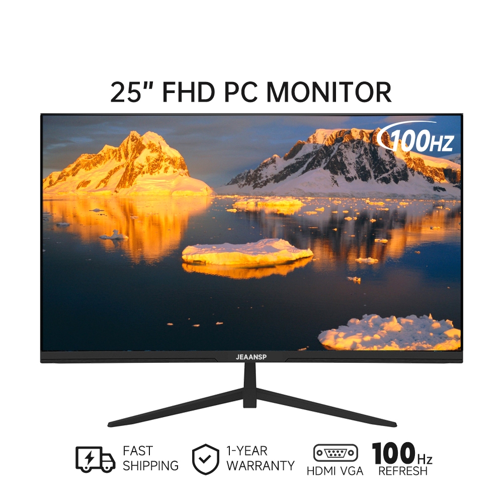 22 24 25 inch Borderless Computer Monitor Full HD 75Hz/100Hz 22V8 PC ...