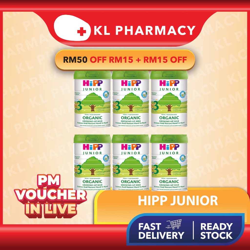 (1 CARTON) HiPP Junior Organic Growing Up Milk Step 3 800g (For ...