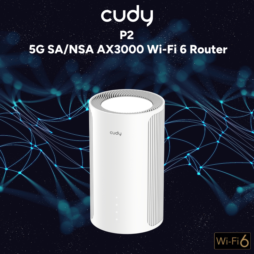 Cudy P2 - 5G SA/NSA AX3000 Wi-Fi 6 Router (Cudy Mesh, VPN Server and ...