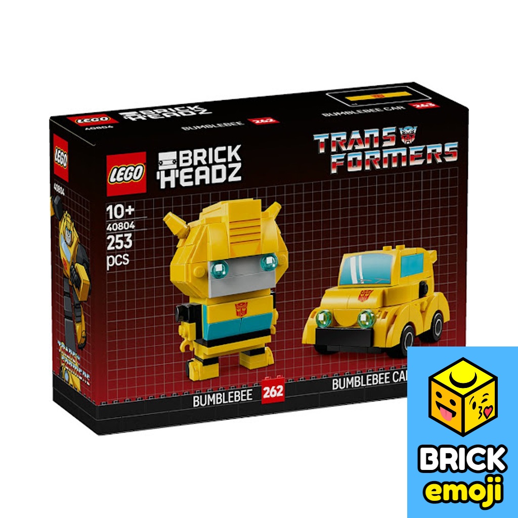 LEGO 40804 BrickHeadz Transformers Bumblebee Robot & Vehicle | Shopee ...