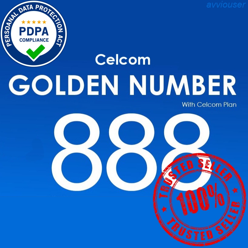 Celcom Prepaid VIP 888 number Big Offer start from RM40 Only | Shopee ...