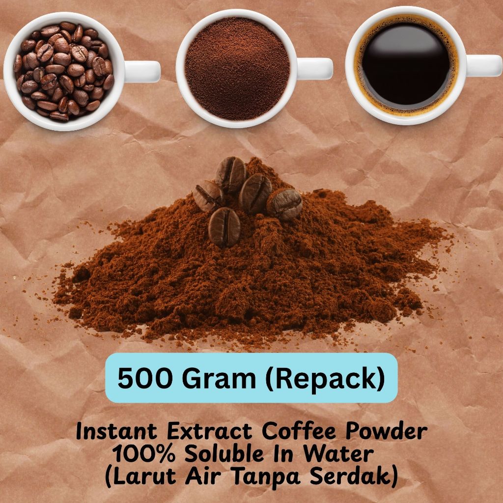 Pure Mix Robusta Arabica Instant Coffee Extract Powder | Shopee Malaysia