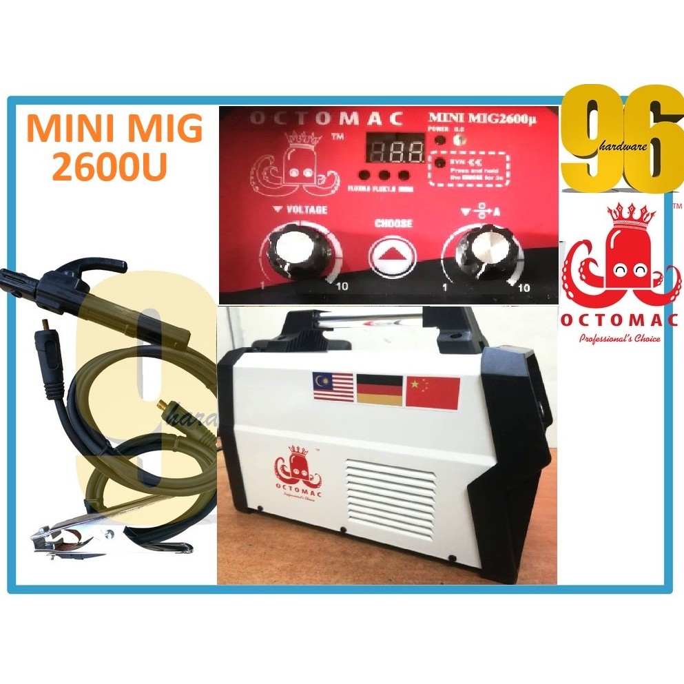 2600U MINI MIG WELDING MACHINE WELDING GASLESS DUAL (MIG & MMA ...