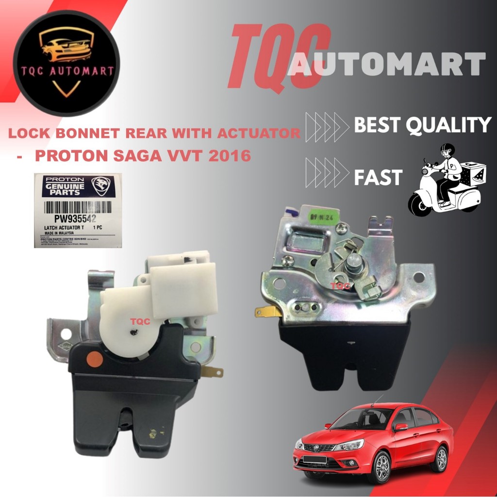 ORIGINAL PROTON SAGA VVT/ PERSONA VVT REAR BOOT LOCK BONNET WITH ...