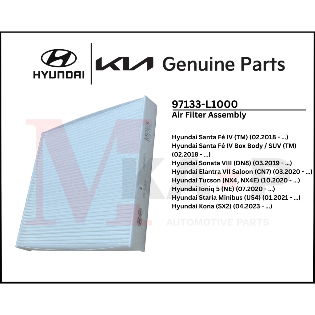 [ORIGINAL] Cabin Air Filter Assembly Fits Hyundai Santa Fe/Sonata ...