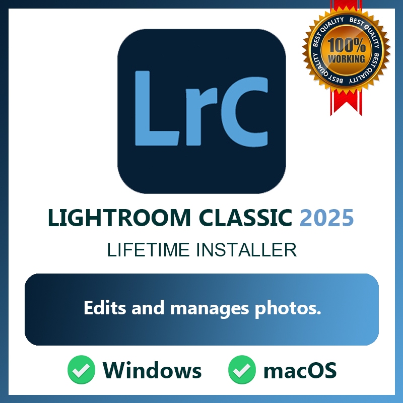 Adobe Lightroom Classic 2025 Windows/MacOS Fast Response Stable & Full ...