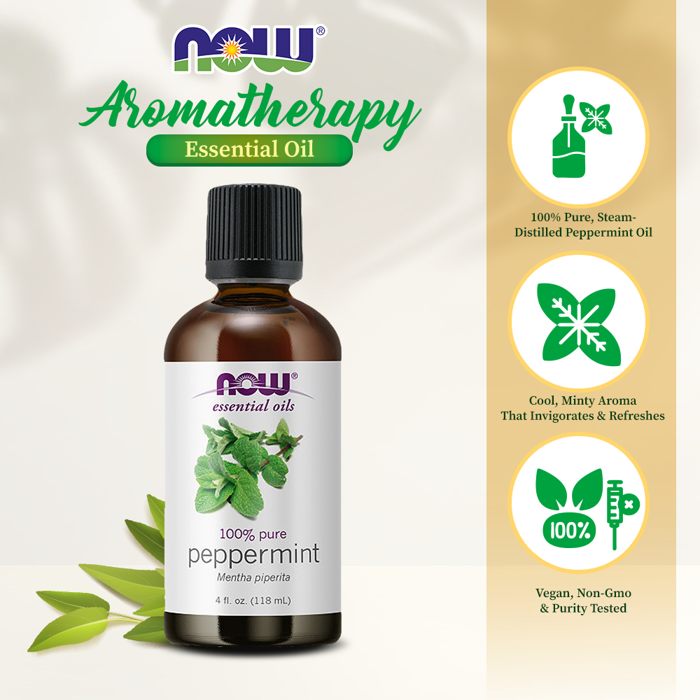 NOW Essential Oils Peppermint Oil (118 ml) | Shopee Malaysia