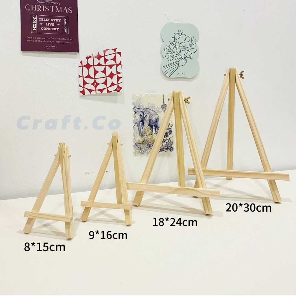🇲🇾🔥Adjustable Mini Wooden Easel Stand | 4 Sizes – Lightweight Display ...