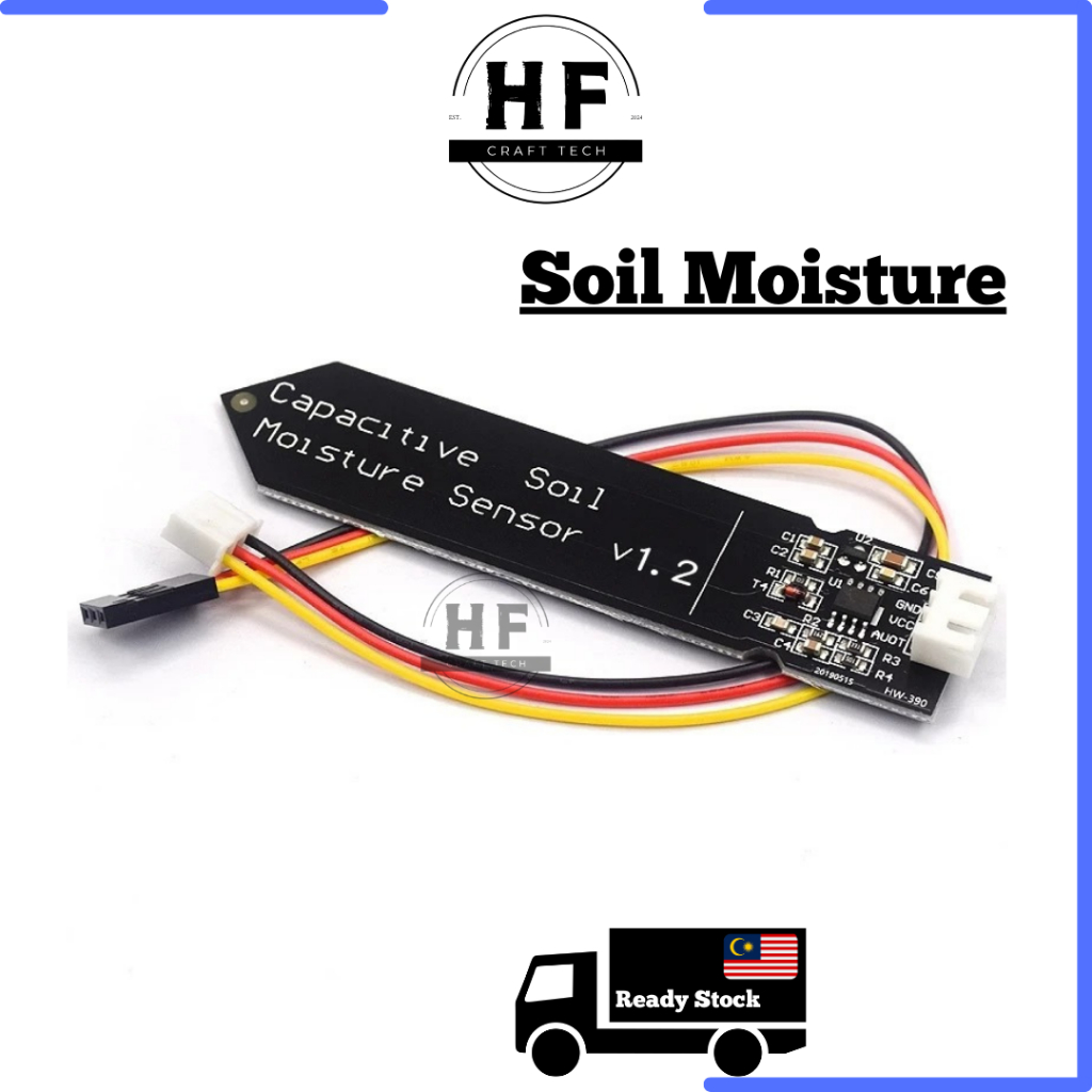 Capacitive Soil Moisture Sensor V1.2 V2.0 Corrosion Resistant Probe ...